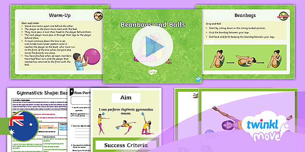 Move PE Year 3 Gymnastics Shape Lesson 3: Beanbags and Balls