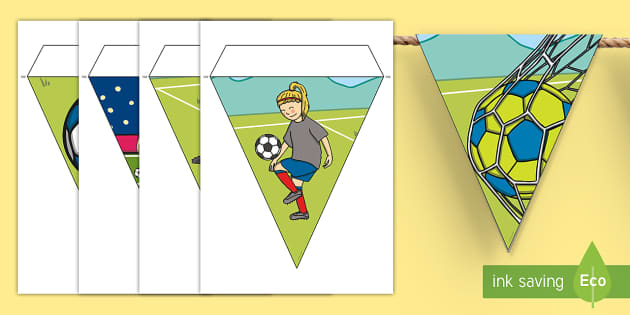 👉 Football Display Bunting (teacher made) - Twinkl