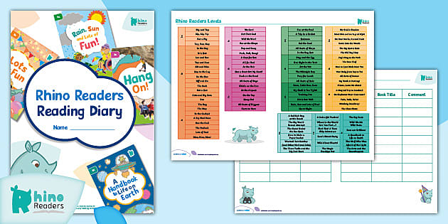 Rhino Readers Reading Diary (teacher made) - Twinkl