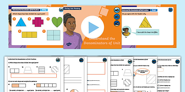👉 Y3 DiM: Step 1 Understand the denominators of unit fractions