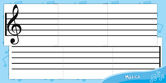 Pauta Musical | Pentagrama XL | Música | Póster XL