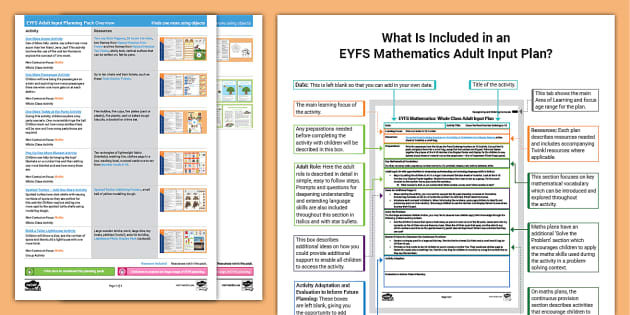 FREE! - EYFS Maths Finds One More Using Objects Planning Overview FREE! - EYFS Maths Finds One More Using Objects Planning Overview