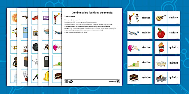 Domino sobre los tipos de energía