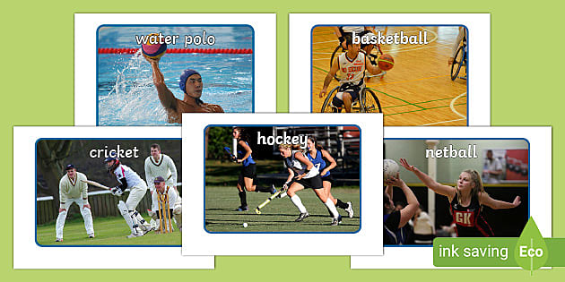 Ball Games Display Photos (teacher made)