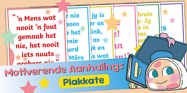 Personeelkamer - Motiverende Aanhalings - Plakkate