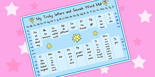 FREE! - Tricky Letters and Sounds Word Mat (teacher made)