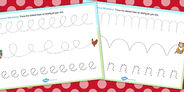 The Little Red Hen Pencil Control Sheets (teacher made)