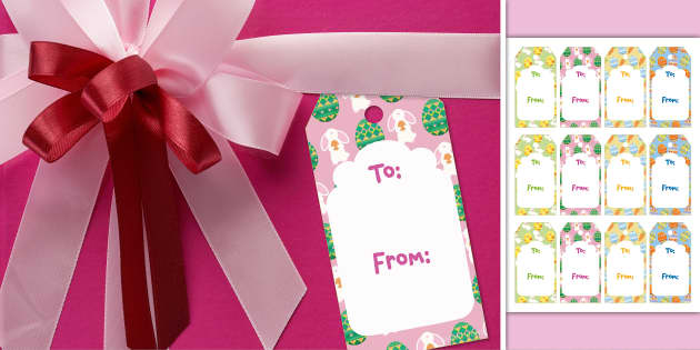 Easter Gift Tags | Twinkl Party