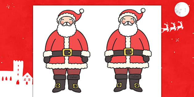 Editable Father Christmas