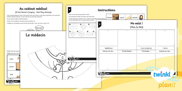 French: All About Ourselves Year 5 Home Learning Tasks