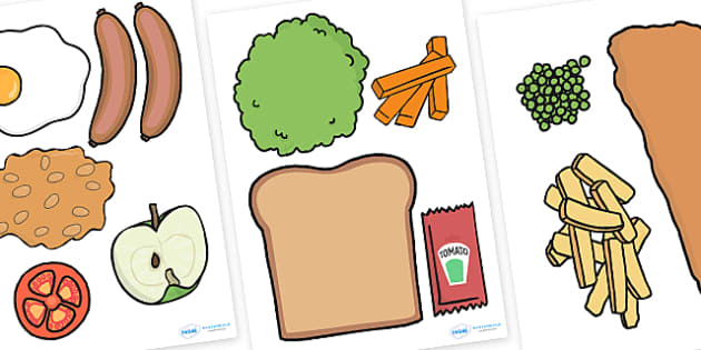 Food Cut-Outs - food, food display, eat, healthy eating, health, PDHPE