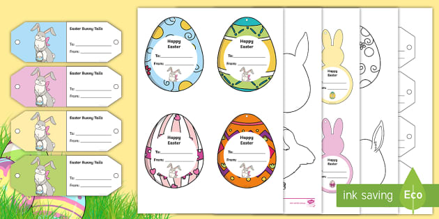 Easter Tags To Print - Easter Resource - Primary - Twinkl