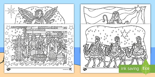 Advent Colouring Pages to Print - Mindfulness | Twinkl