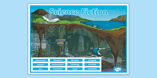 Science Fiction Word Mat (teacher made) - Twinkl