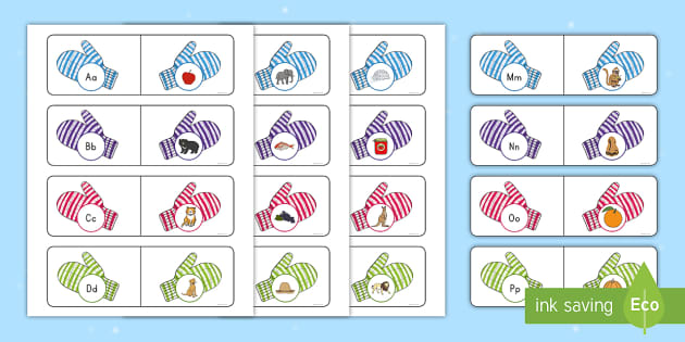 Winter Beginning Sounds Matching Cards (teacher made)