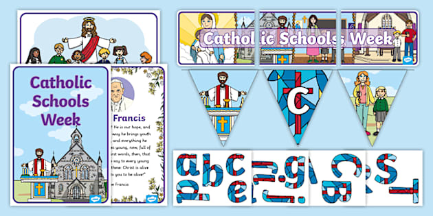 Catholic Schools Week Decoration Display Pack (teacher made)
