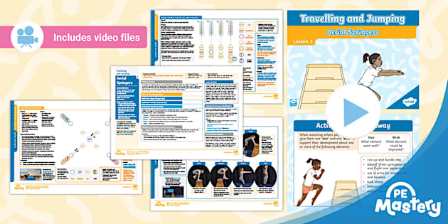 PE Mastery: Year 6 Gymnastics Lesson - Aerial Springers
