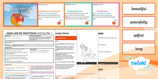 James and the Giant Peach Guided Reading 1 Y4 to Support Teaching On ‘James