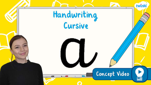 FREE! - The Letter 'a' | Cursive Handwriting Concept Video
