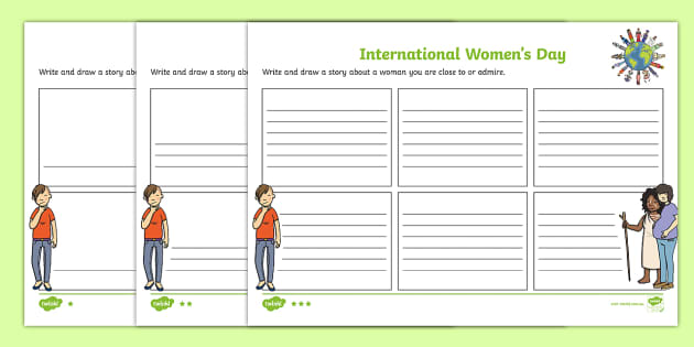 International Women's Day Story Differentiated Writing Frames