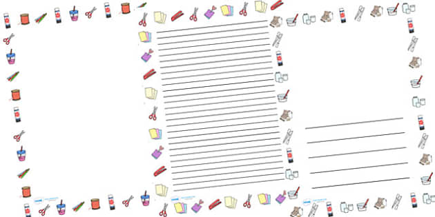 FREE! - D&T Page Borders - Design & Technology, Creative area, page border