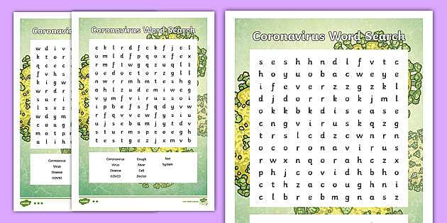 Crash Course Podcast Coronavirus Differentiated Word Search
