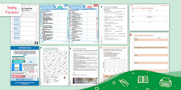 KS3/4 Geography Supply Pack (teacher made) - Twinkl