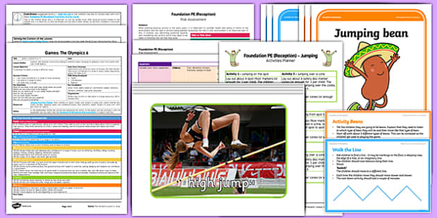 Foundation PE (Reception) - Games - The Olympics Lesson Pack 6: Jump It