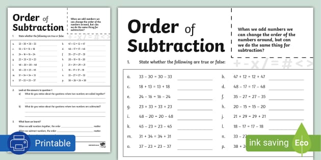 Subtraction Worksheet - Twinkl South Africa (teacher made)