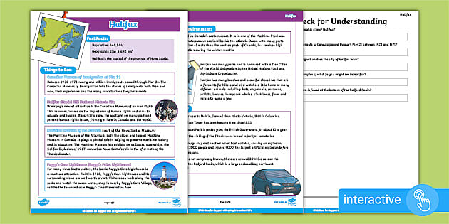 Halifax Interactive Reading Comprehension - Grades 4-6