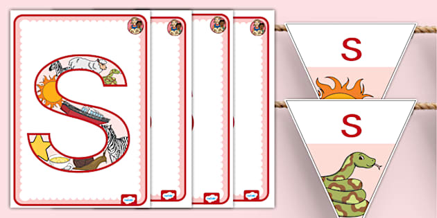 Graad R Klanke Vertoonvlaggies en Plakkate s - Twinkl