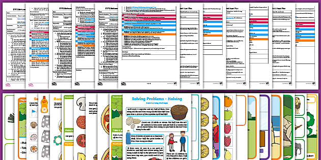 EYFS Maths: They Solve Problems Including Halving Adult Input Planning and