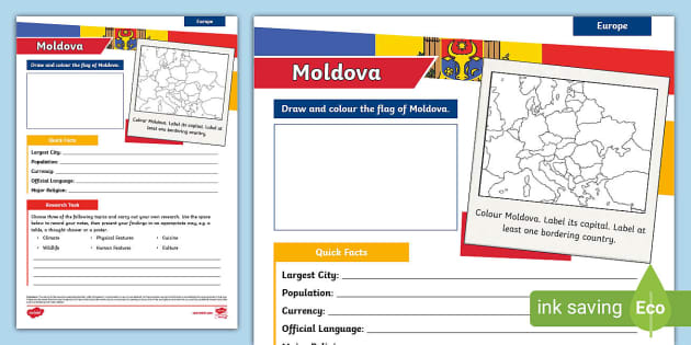Moldova Research Activity KS2 (teacher made) - Twinkl