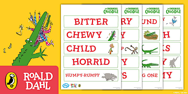 FREE! - The Enormous Crocodile: Word Cards - Twinkl