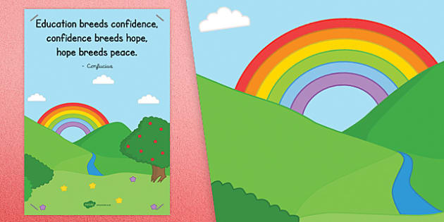 Education Breeds Confidence Poster Teacher Made Twinkl