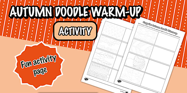 Copy the Autumn Doodle Warm-up Activity (teacher made)