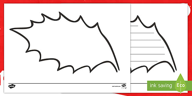 Holly Leaf Template Christmas Crafts Classroom Resource