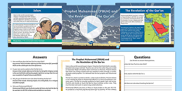 Prophet Muhammad (PBUH) and the Revelation of the Qur'an.