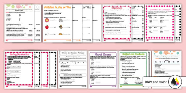 Second Grade Grammar Activity Pack (teacher made) - Twinkl