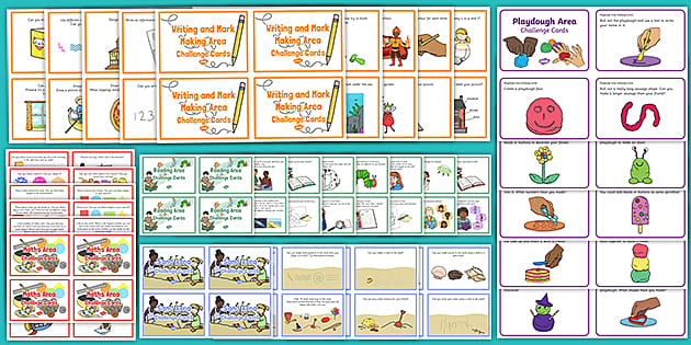 Continuous Provision Challenge Card Resource Pack - challenge