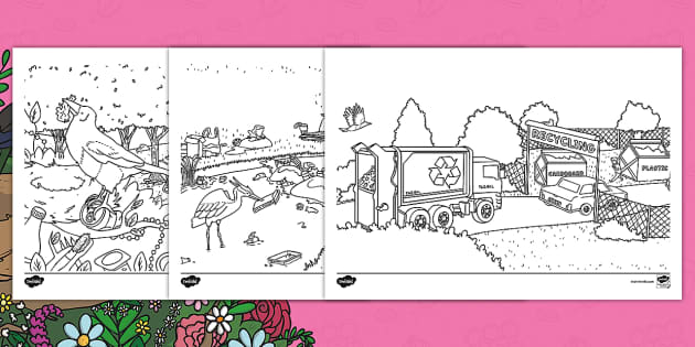 The Messy Magpie Colouring Pages (teacher made)