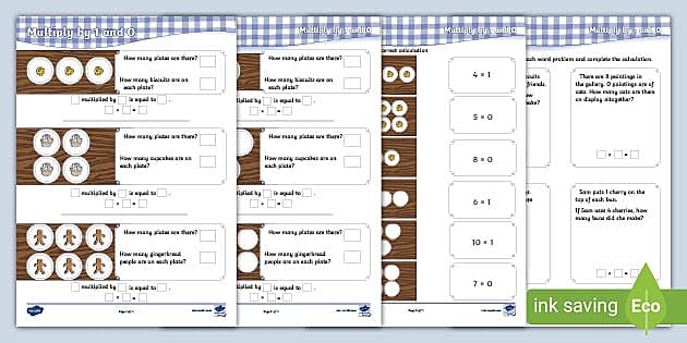 👉 KS1 Multiply by 1 and 0 Activity Sheets - Twinkl