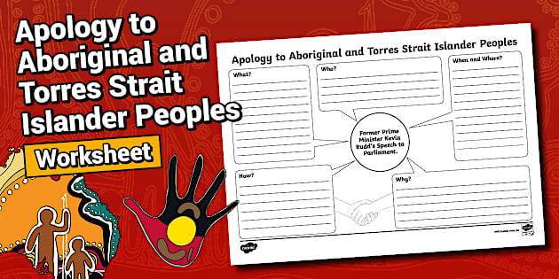 Apology to Aboriginal and Torres Strait Islander Peoples Worksheet - 5-6