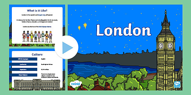 London Facts for Kids Information PowerPoint - Twinkl