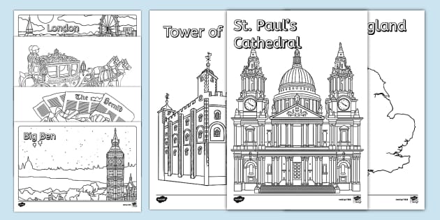 coloring book england