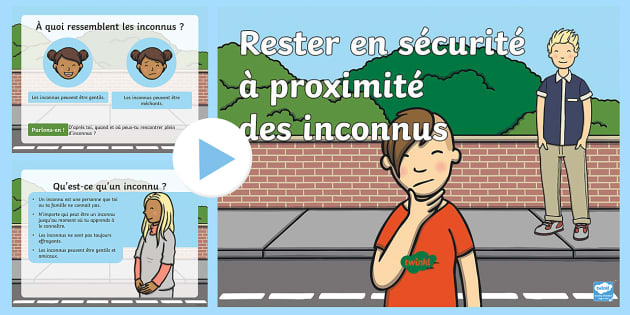 Powerpoint : Comment rester en sécurité en présence d'inconnus Powerpoint : Comment rester en sécurité en présence d'inconnus