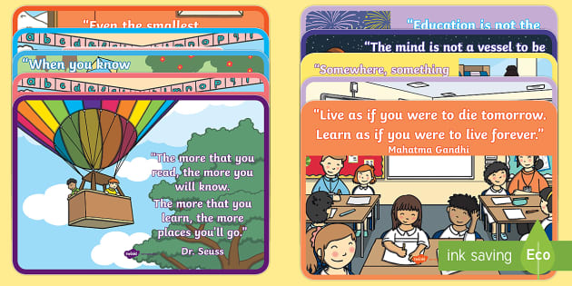 Classroom Learning Inspirational Quote Posters - classroom