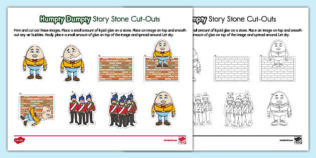 Humpty Dumpty Story Stone Cut-Outs (teacher made)