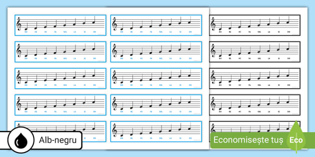 Gama Do – Banner de lipit în caiet (teacher made)