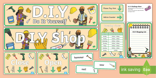 DIY Shop Role Play Pack (teacher made) - Twinkl